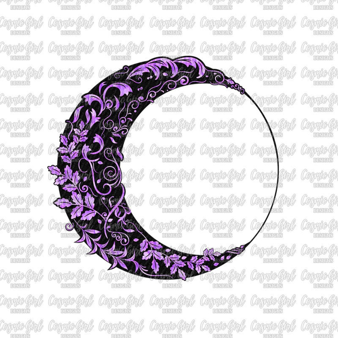 Monogram Frame Moon Fantasy Sublimation Design Fairy Hobbit - Etsy