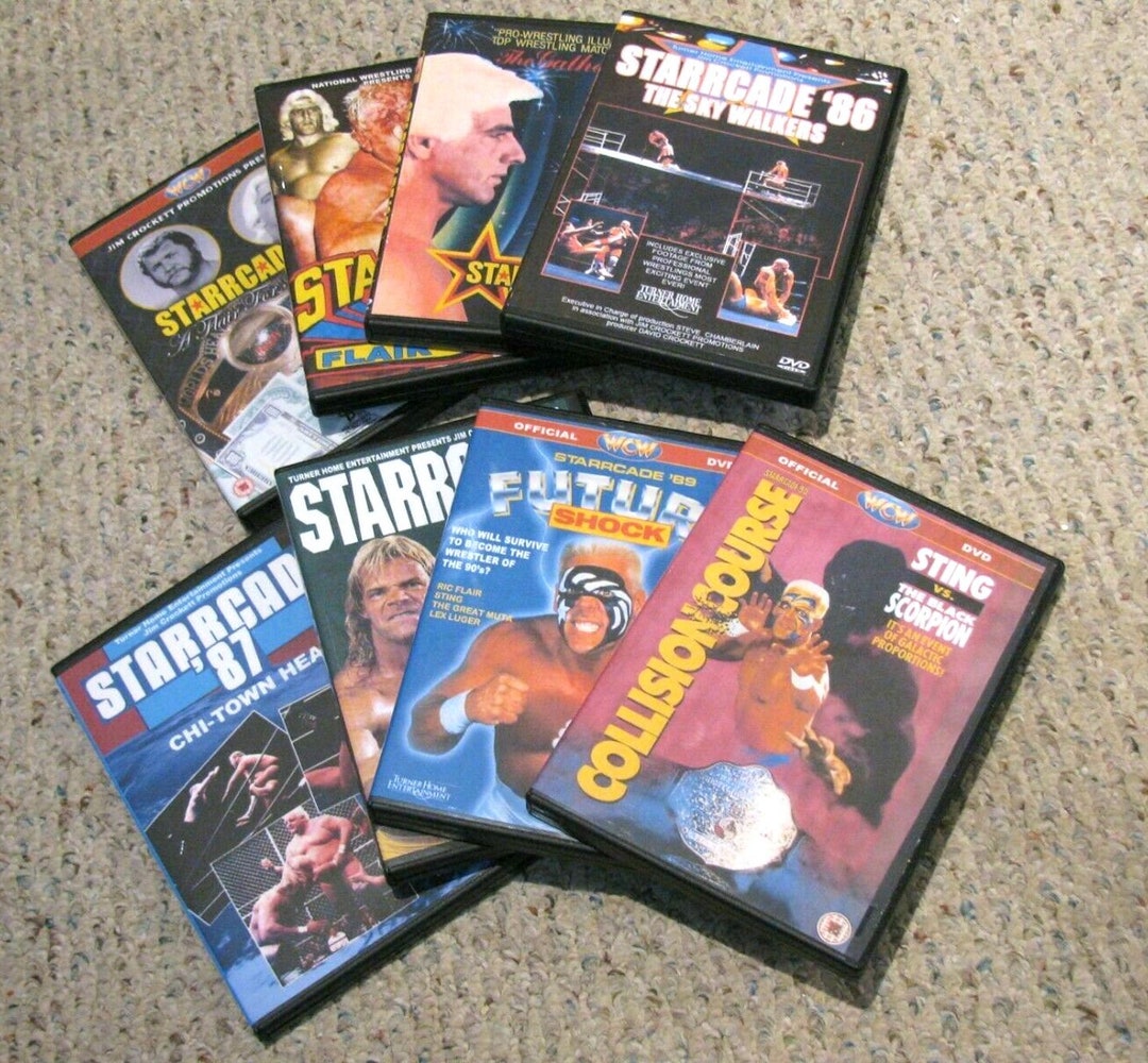 Nwa/wcw STARRCADE 1983-1990 8-dvd Set Complete W/retail Case & High ...