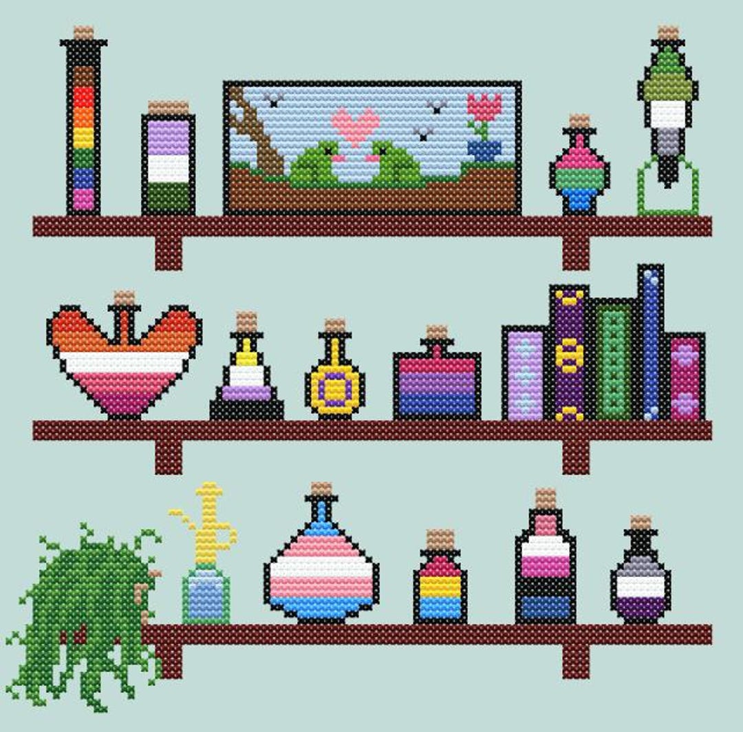 Pride Potions Cross Stitch Pattern - Etsy