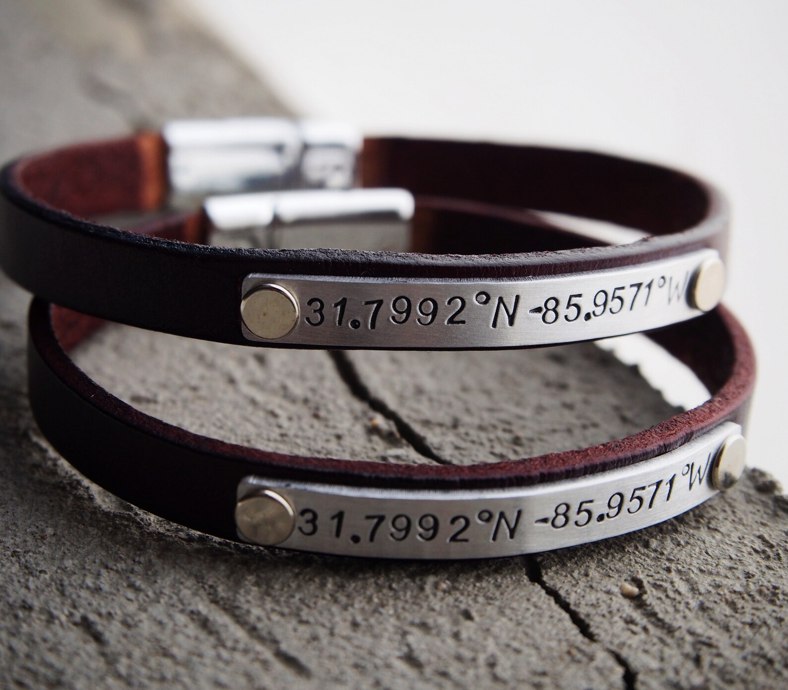 Couples Names Bracelets Boyfriend Girlfriend Magnetic | Etsy