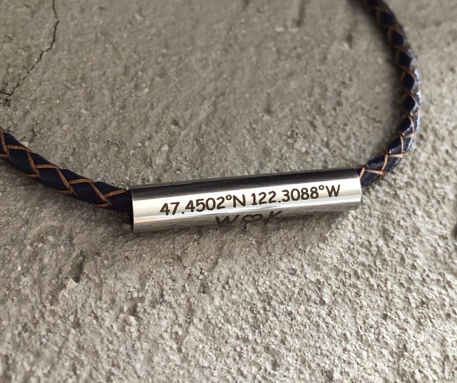 Engraved Coordinates Bracelets Gps Coordinate Bracelet - Etsy