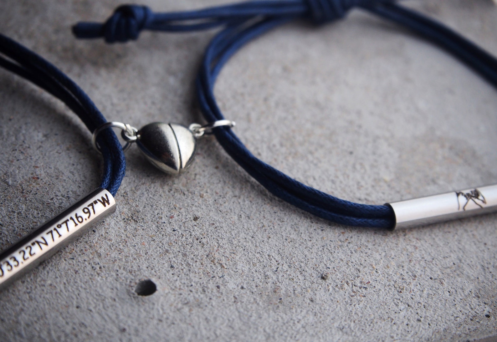 Pinky Swear Heart Magnets Bracelets for Couples Magnets - Etsy