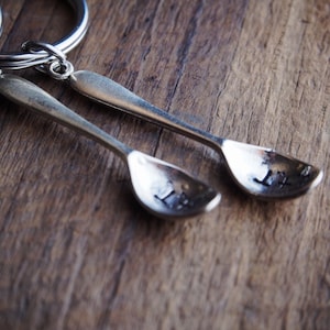 Spoon Couples Keychain, Couples Keychains Initial, Boyfriend Girlfriend ...