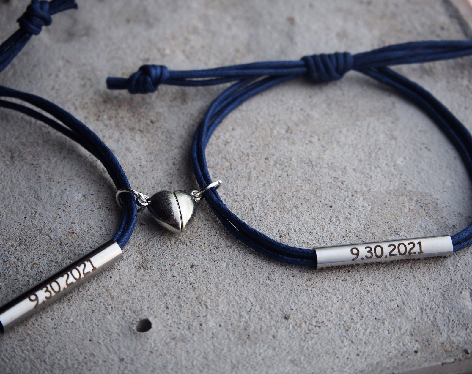 Pinky Swear Heart Magnets Bracelets for Couples Magnets - Etsy