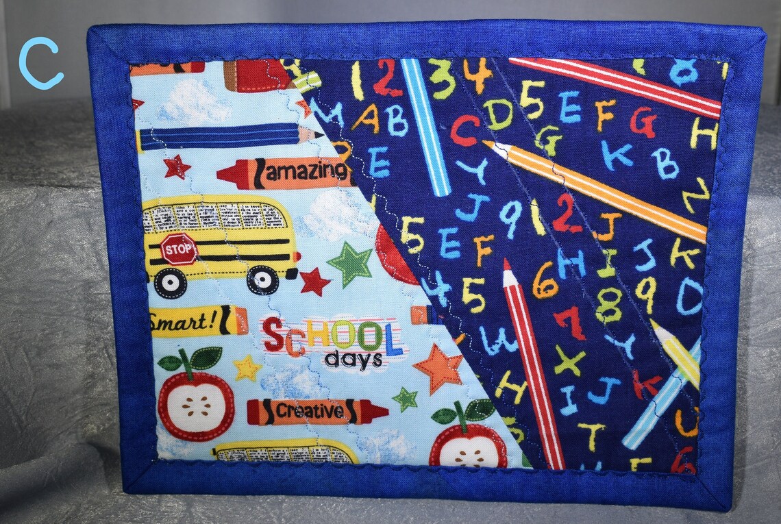 Teacher Mug Rug Washable Candle Rug Quilted Table Topper - Etsy