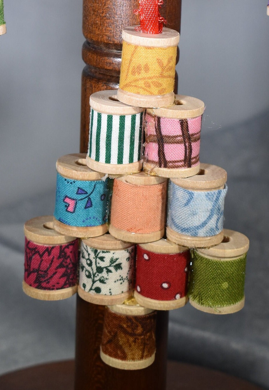 Spool Tree Christmas Ornament Large - Etsy
