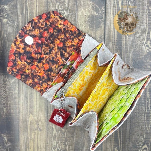 The Snack Sized Burrito Wallet! - Etsy