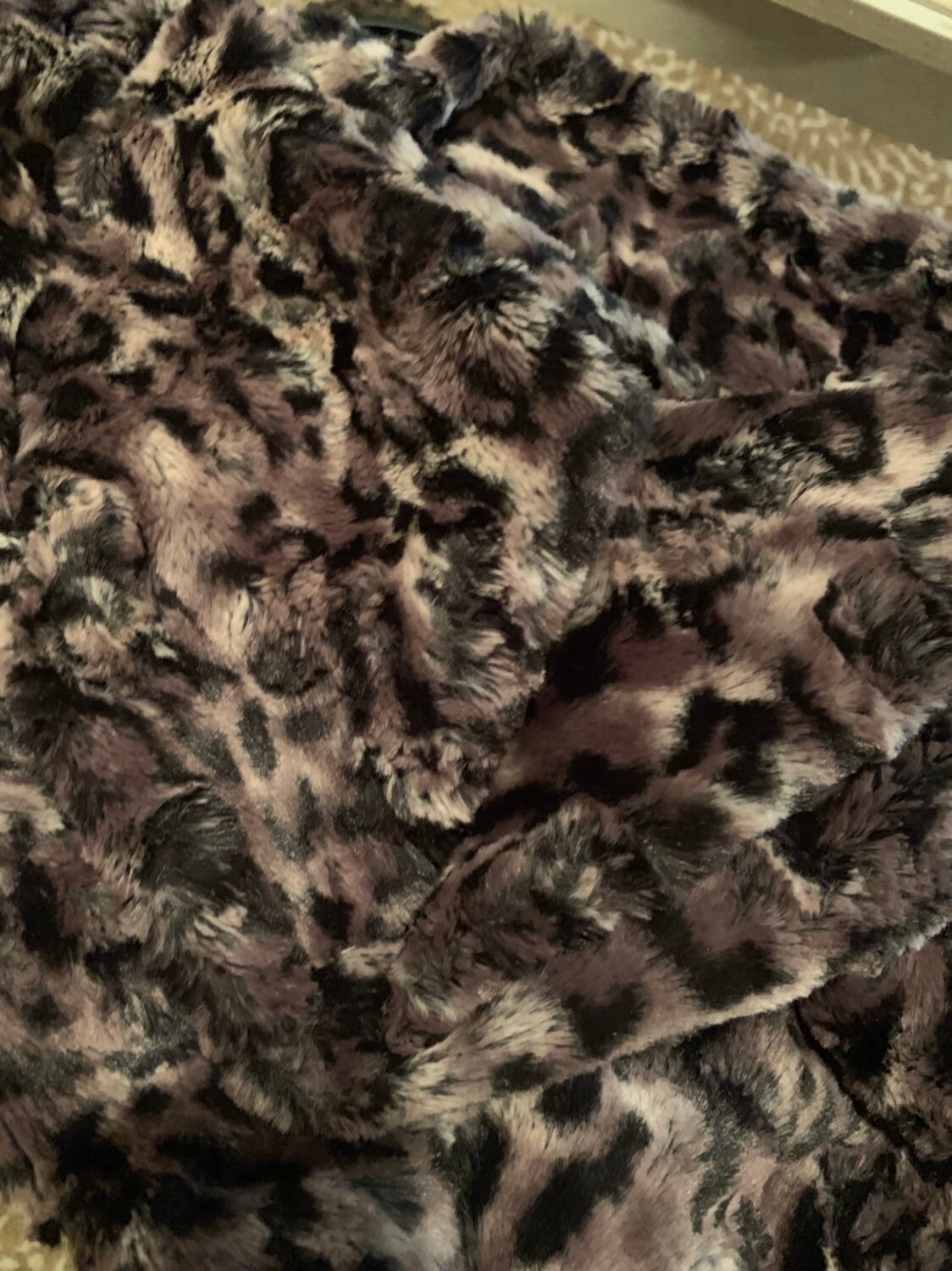 Girls Faux Fur Infinity Scarf: Luxe Cuddle Blush Leopard Minky Cowl - Etsy