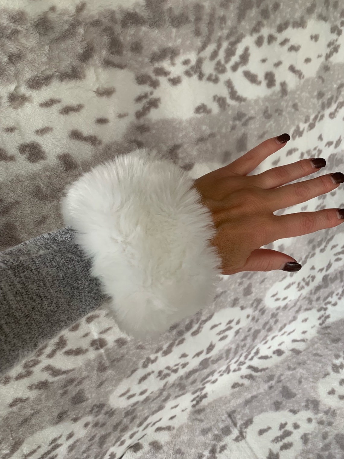 Faux Fur Wrist Cuffs - Etsy