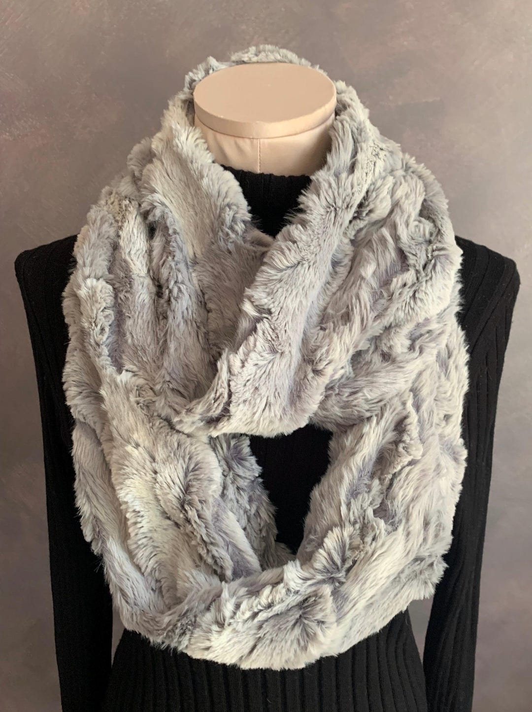Luxe Cuddle Infinity Scarf, Wild Rabbit Silver Lining - Etsy