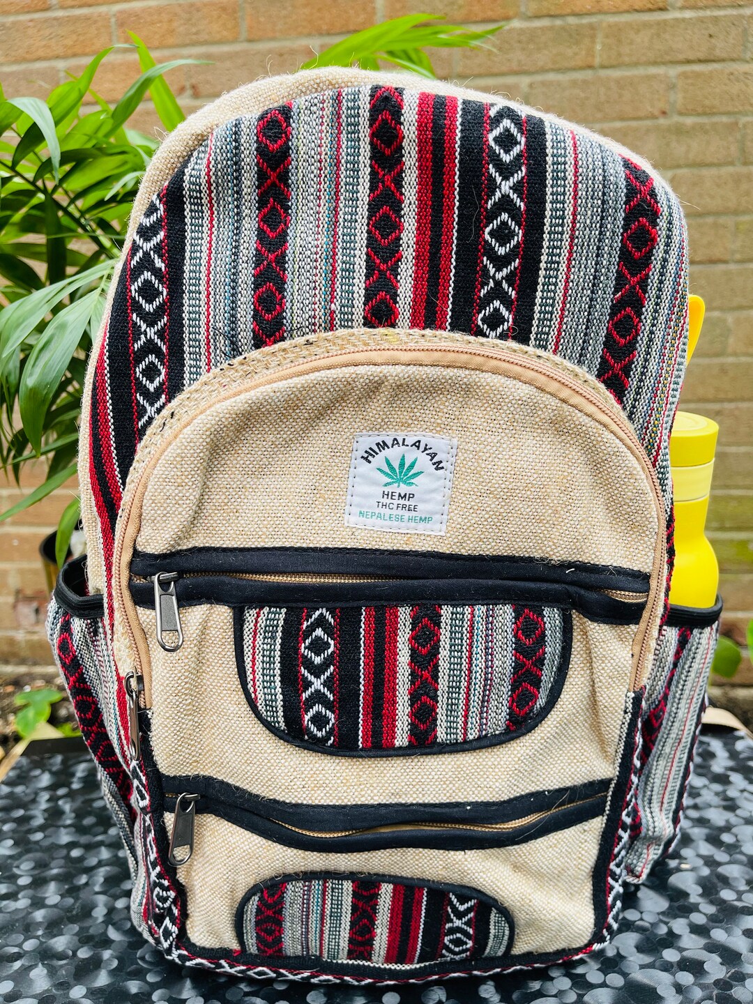 LARGE Handmade Hemp Bag / Hemp Backpacks - Natural Colours | Organic ...