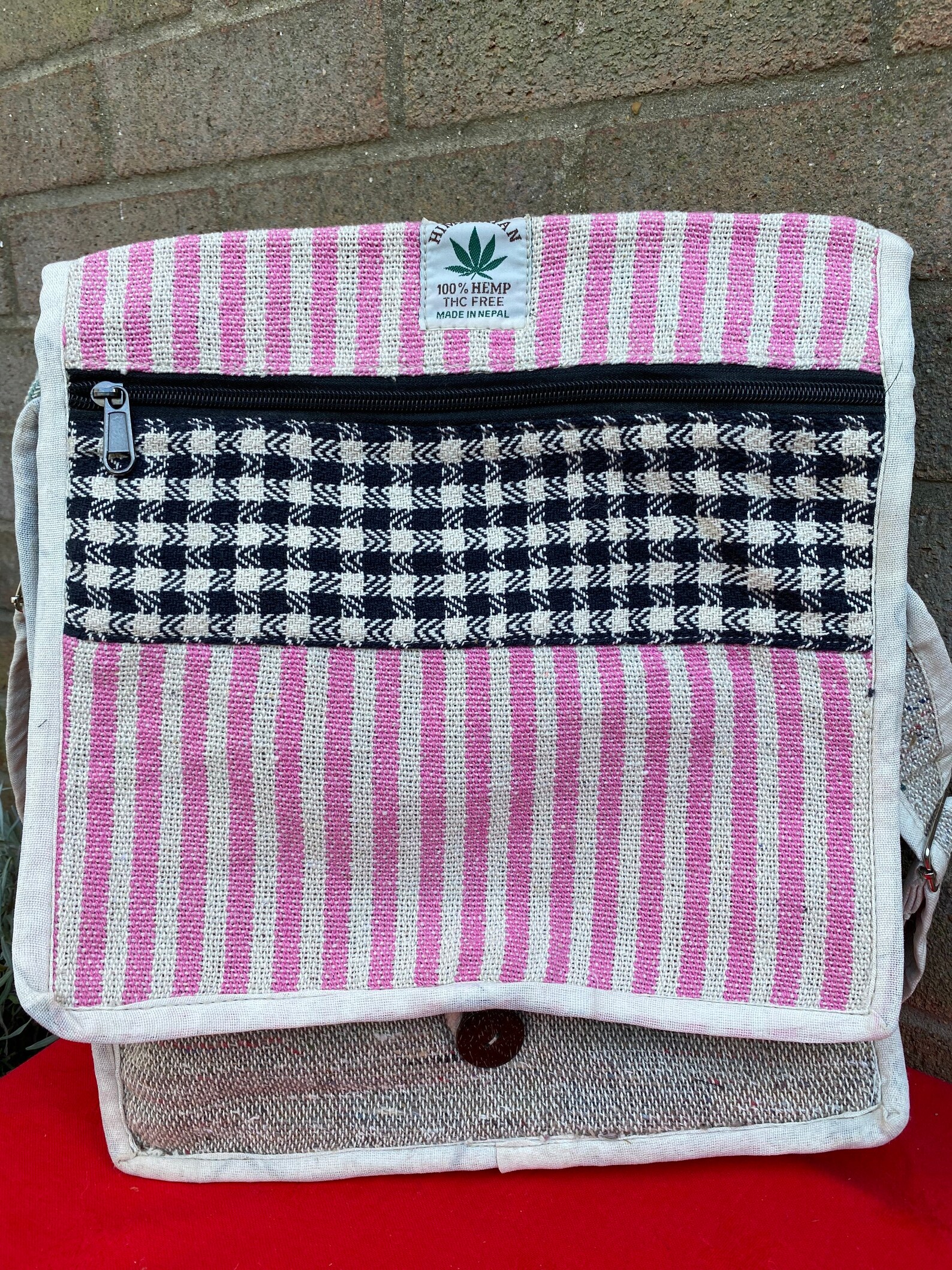 Hemp Backpack Handmade Hemp bag Natural Colours Organic | Etsy