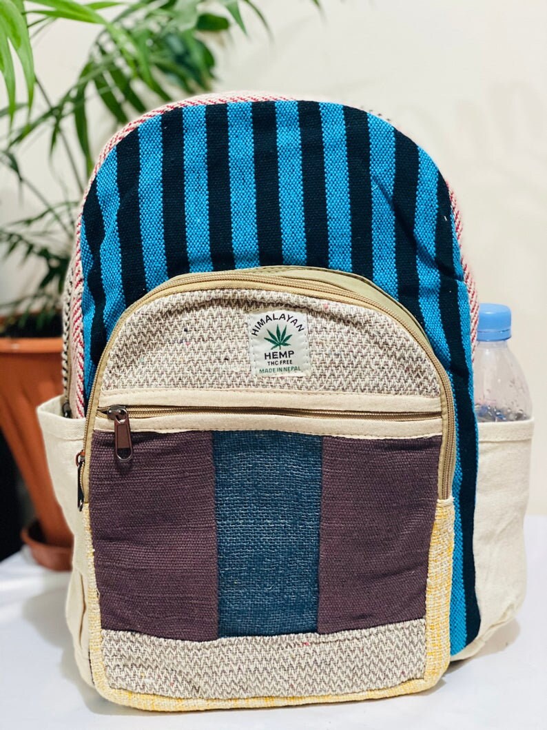 Handmade Hemp Backpack Natural Colours Organic Vegan & - Etsy UK