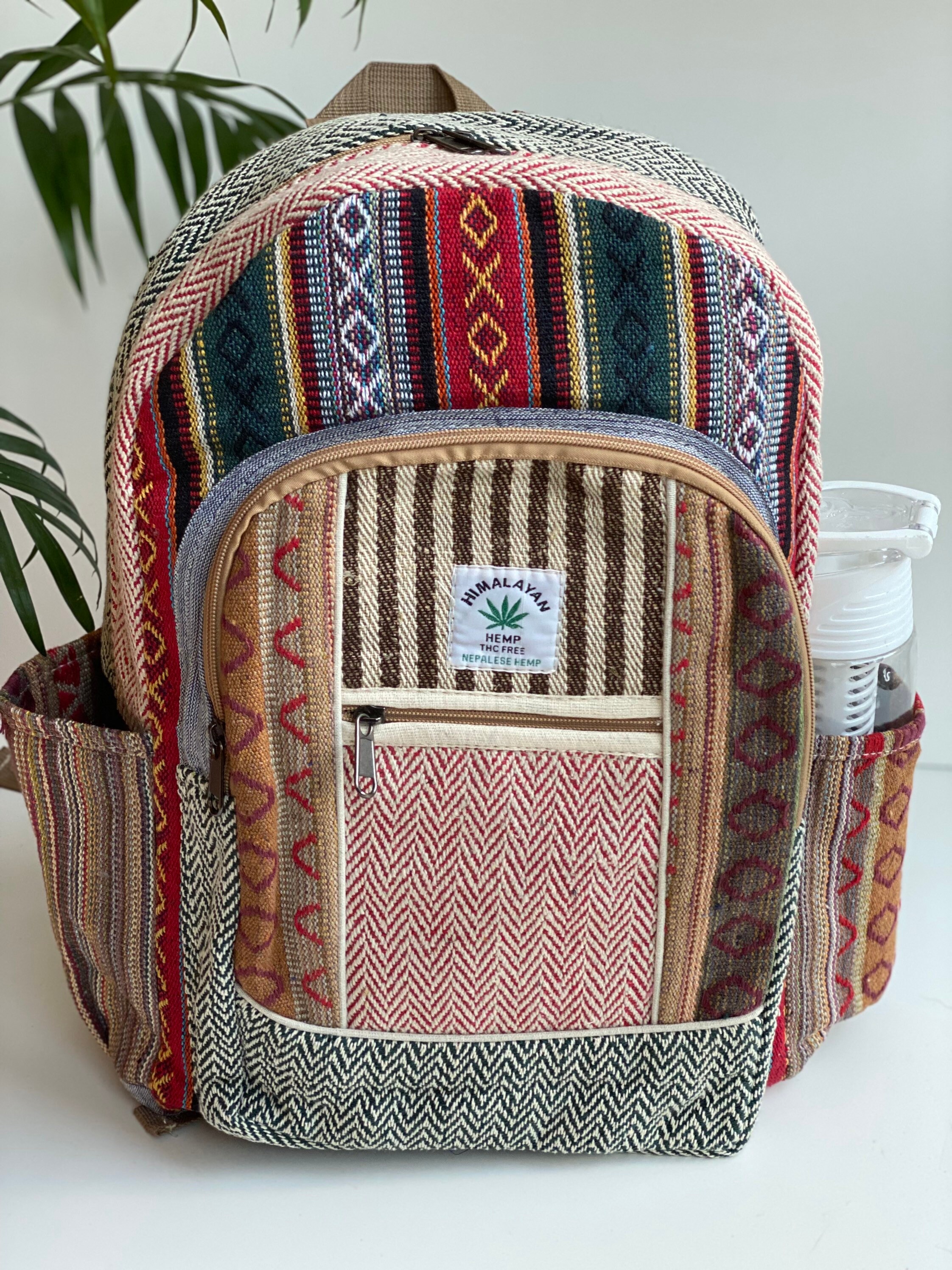 Handmade Hemp Backpack Natural Colours Organic Vegan & | Etsy UK