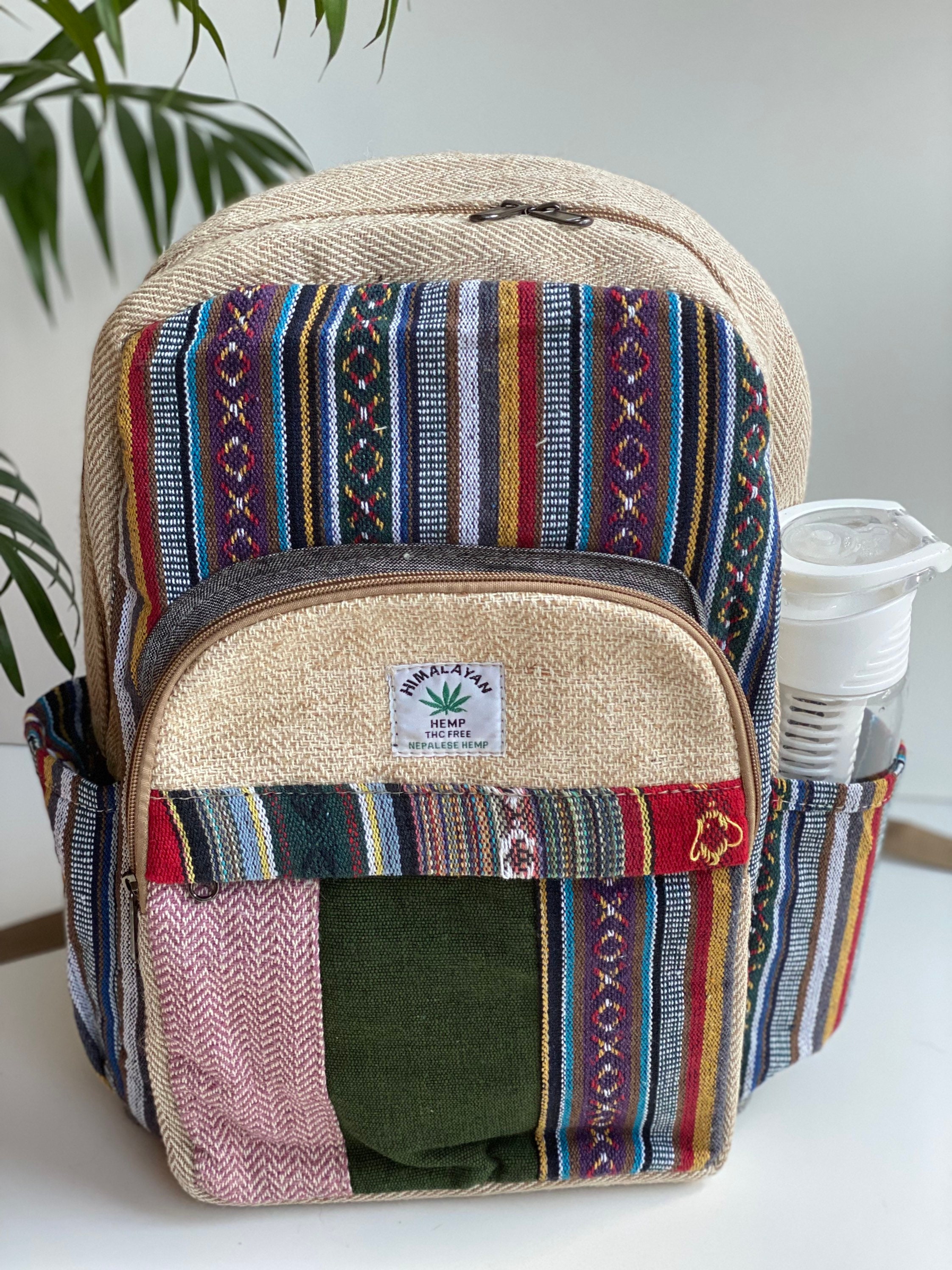 Handmade Hemp Backpack Natural Colours Organic Vegan & - Etsy UK