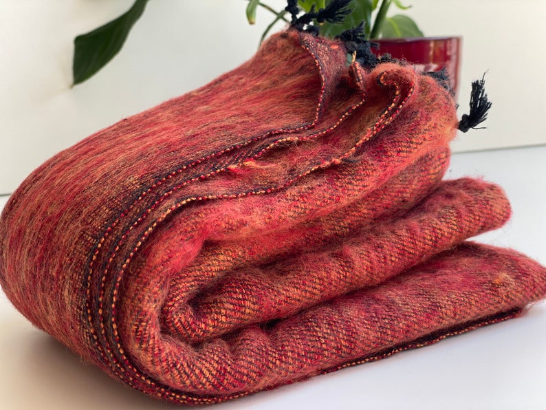 Yak Wool Blanket Scarf Soft Shawl/hand-loomed Large Wrap - Etsy UK
