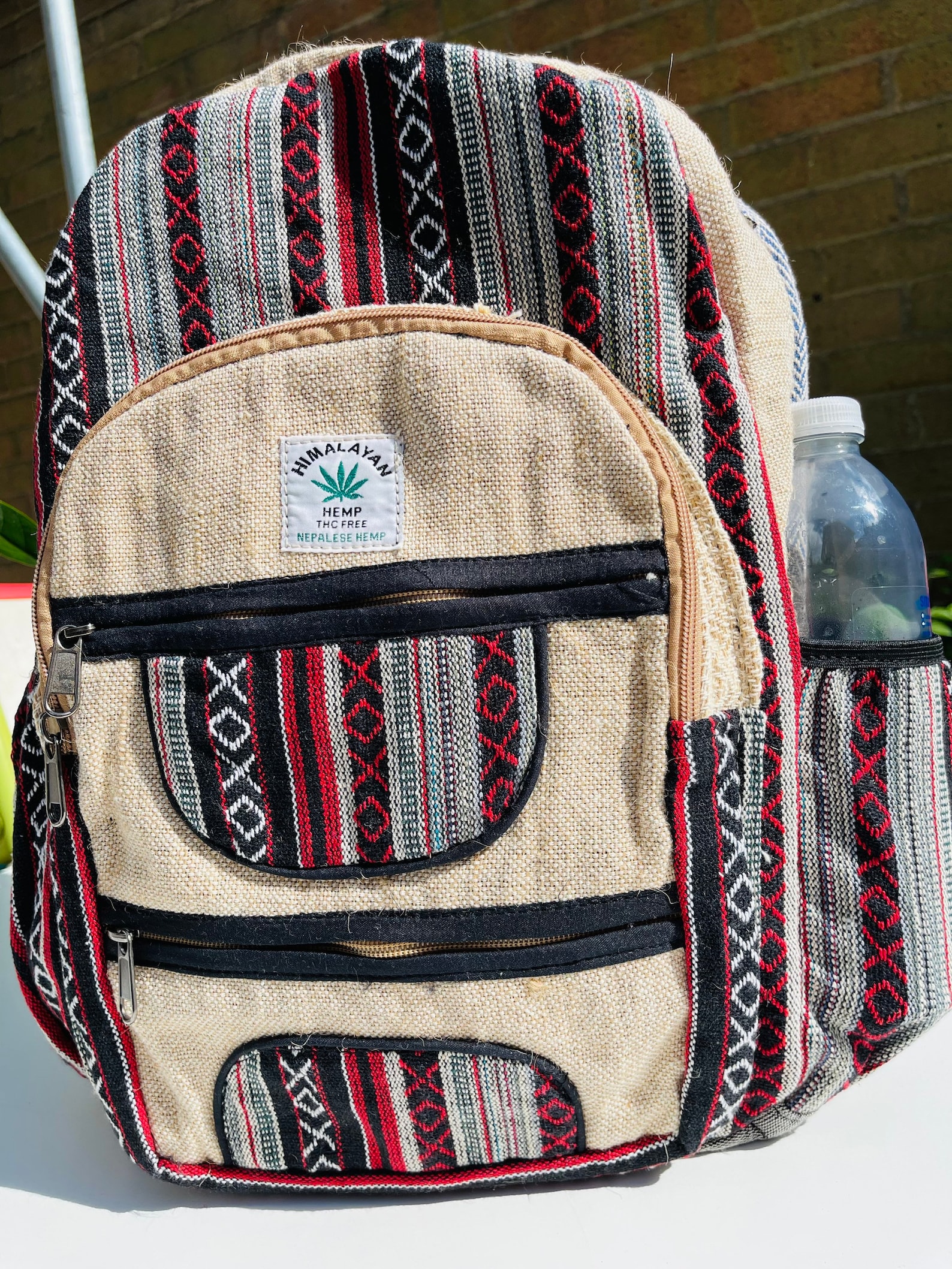 LARGE Himalayan Hemp Backpack With LAPTOP POCKET Nepal Fair - Etsy