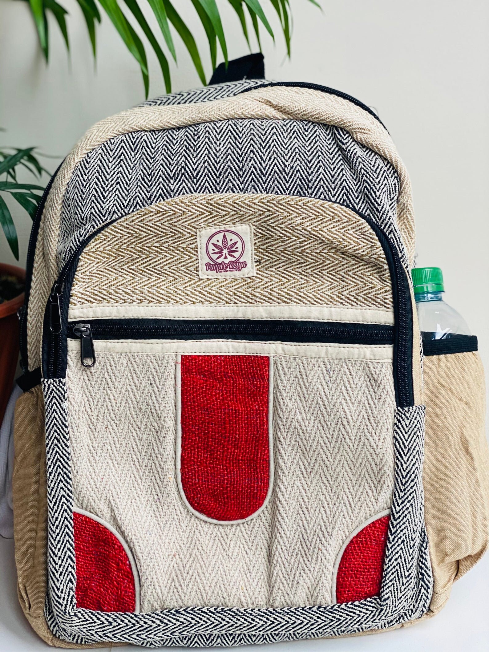 Handmade Hemp Backpack Natural Colours Organic Vegan & - Etsy UK