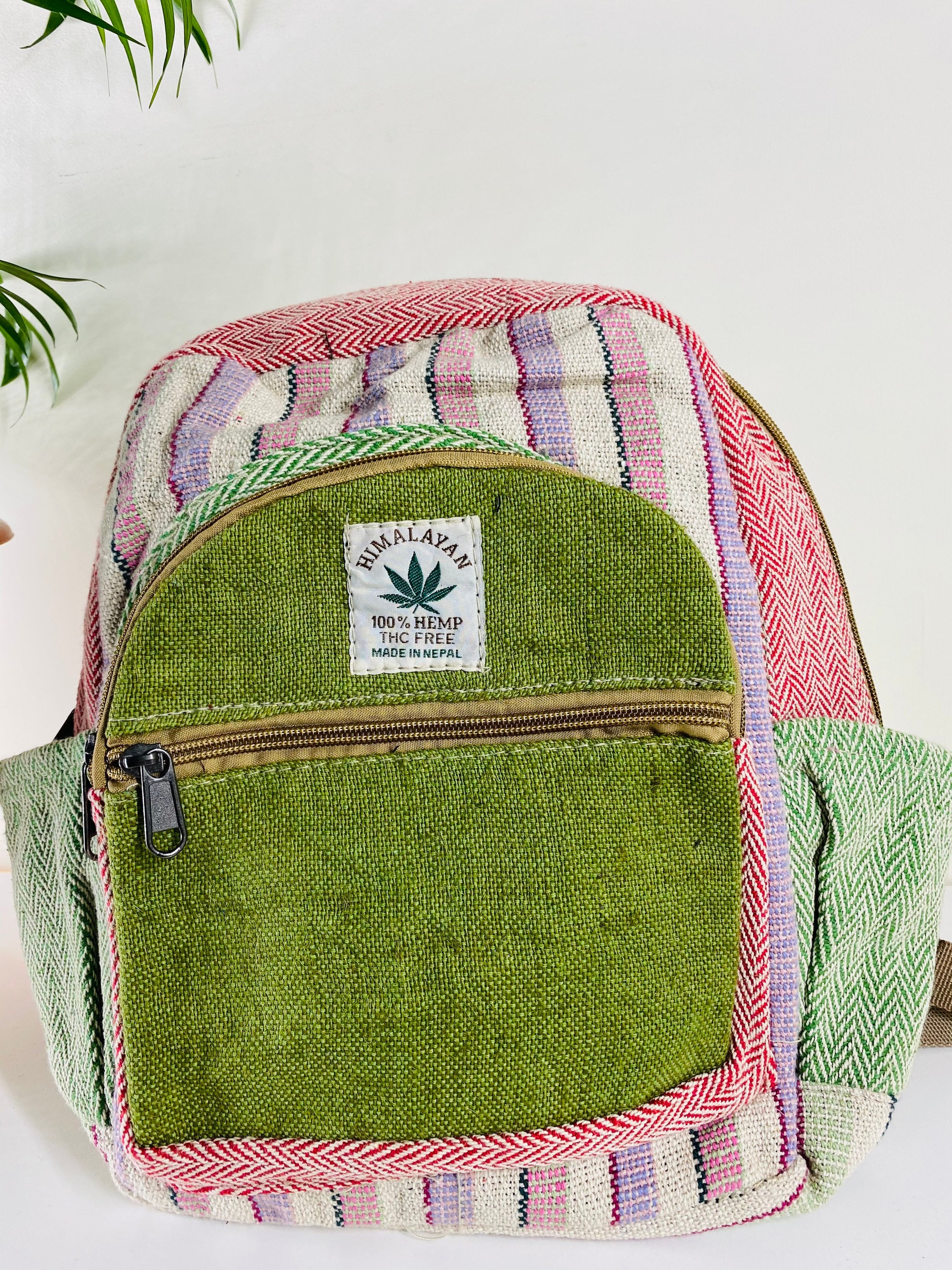 Handmade Hemp Backpack Natural Colours Organic Vegan & | Etsy