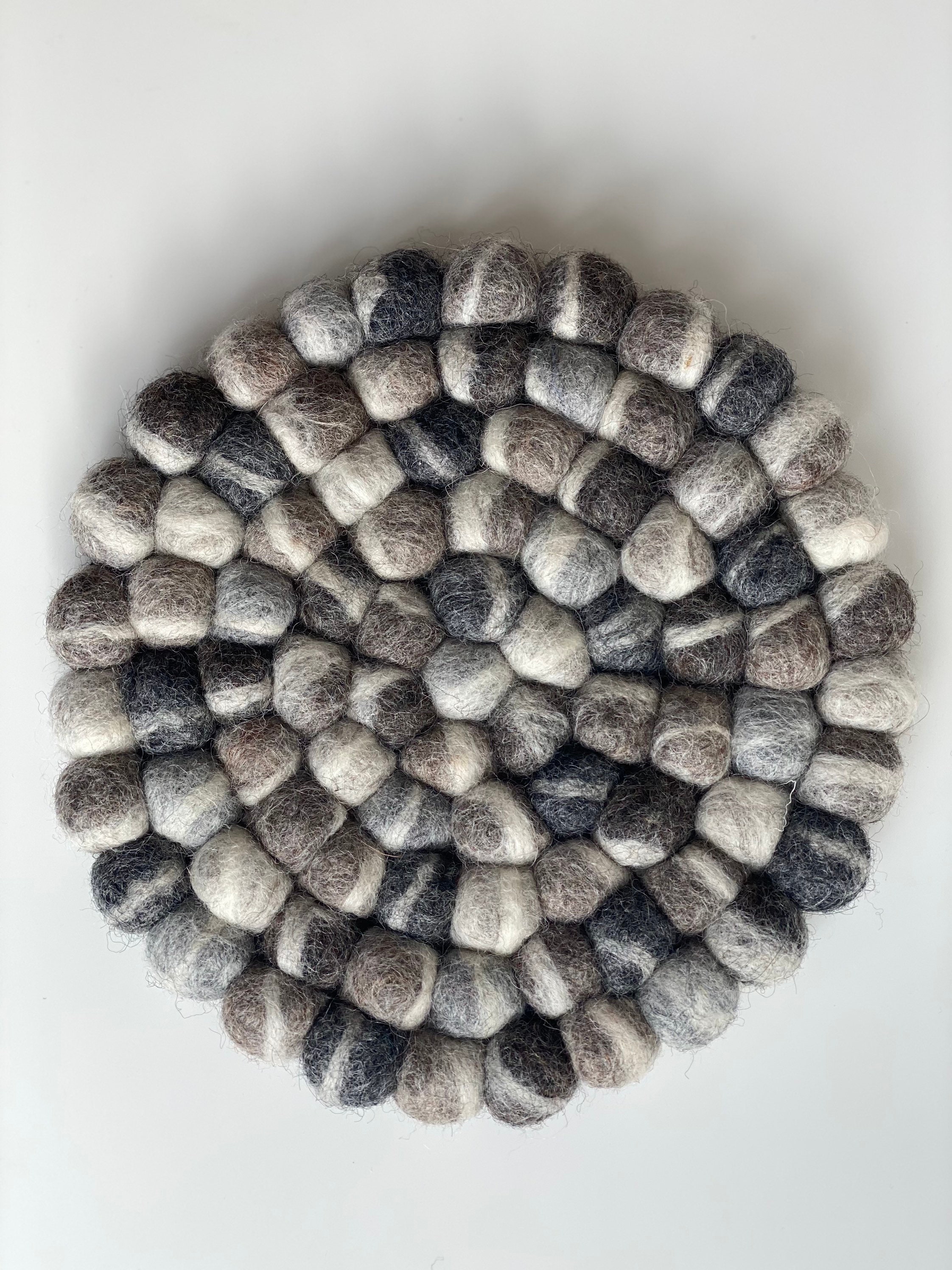 Nepal Handmade Dining Wool Felt Ball Mat Coaster Trivets - Etsy UK