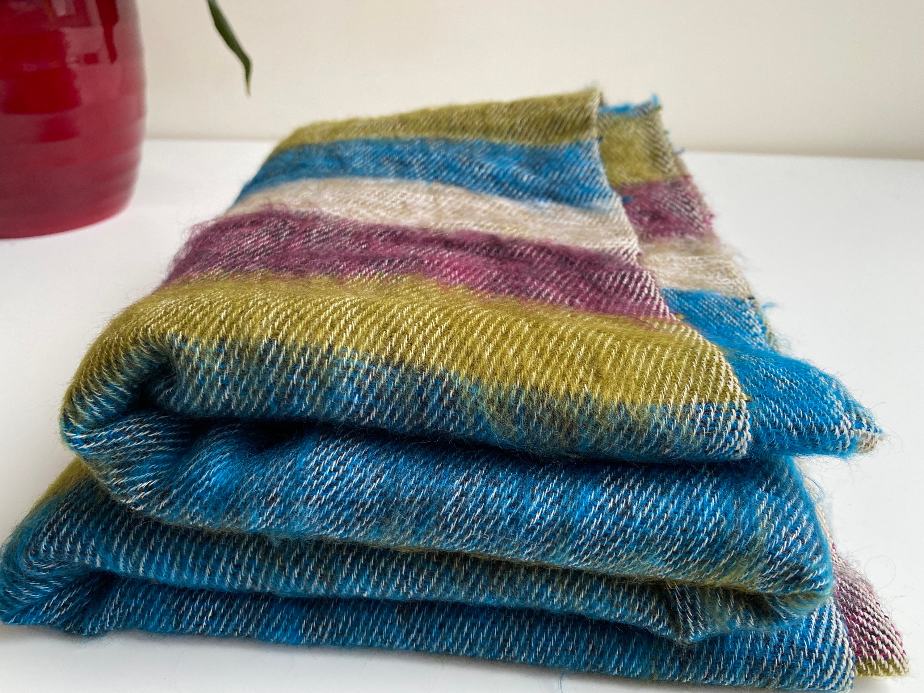 Handmade Yak wool shawl yak scarf Beautiful Natural Plain Yak | Etsy