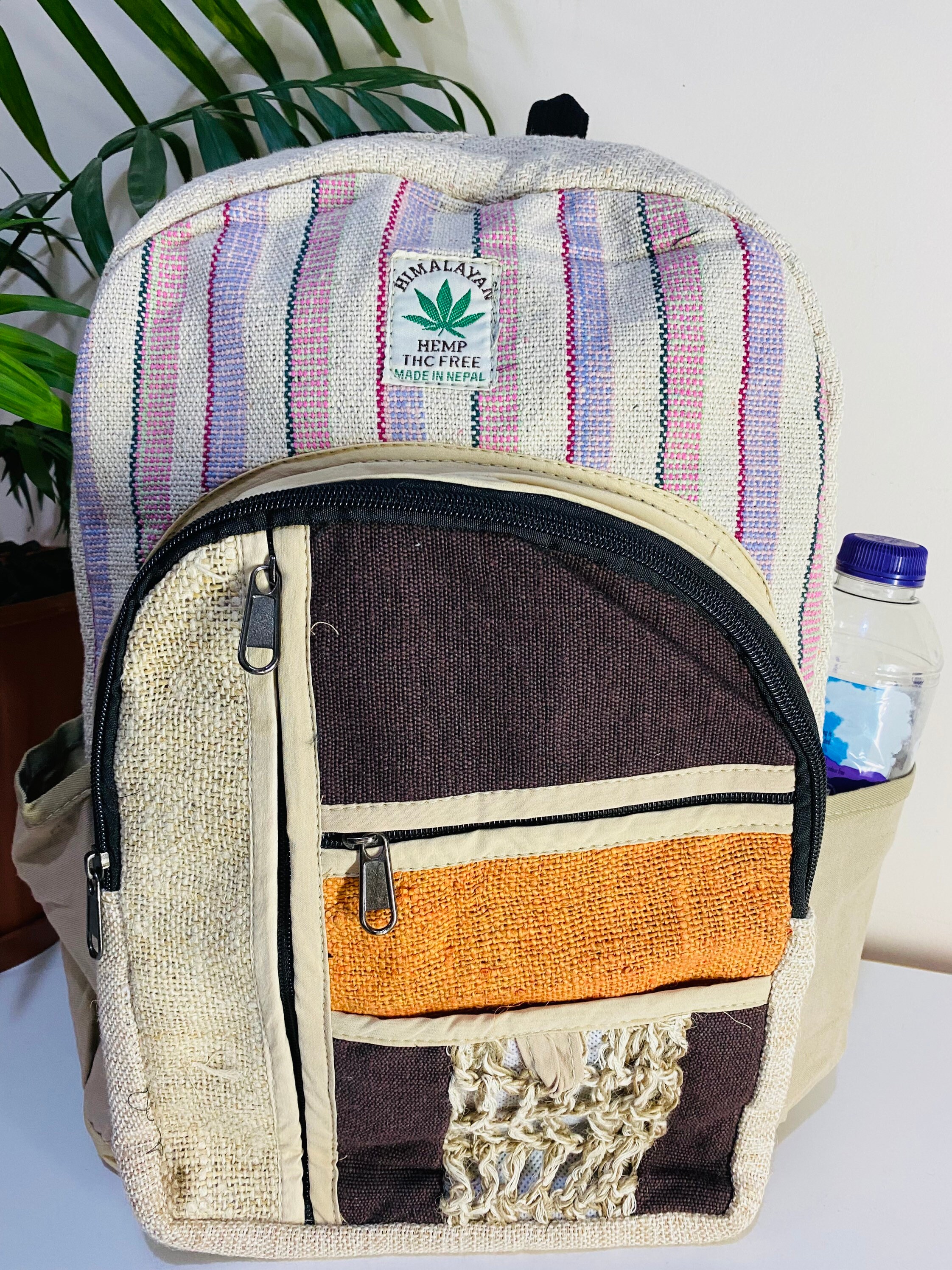 Handmade Hemp Backpack Natural Colours Organic Vegan & - Etsy UK