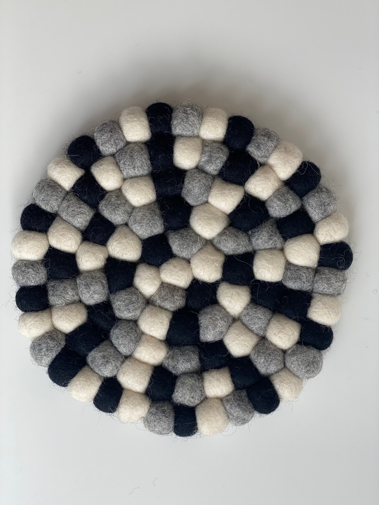 Nepal Handmade Dining Wool Felt Ball Mat Coaster Trivets - Etsy UK