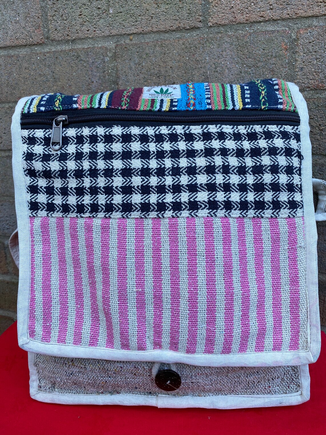 Hemp Backpack Handmade Hemp Bag - Natural Colours | Organic, Vegan ...