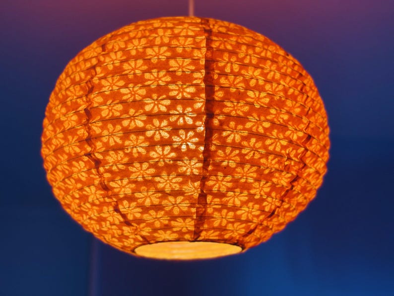 Handmade Paper Lamp Shades / Living Room Decorator Lamp Shade / Study ...