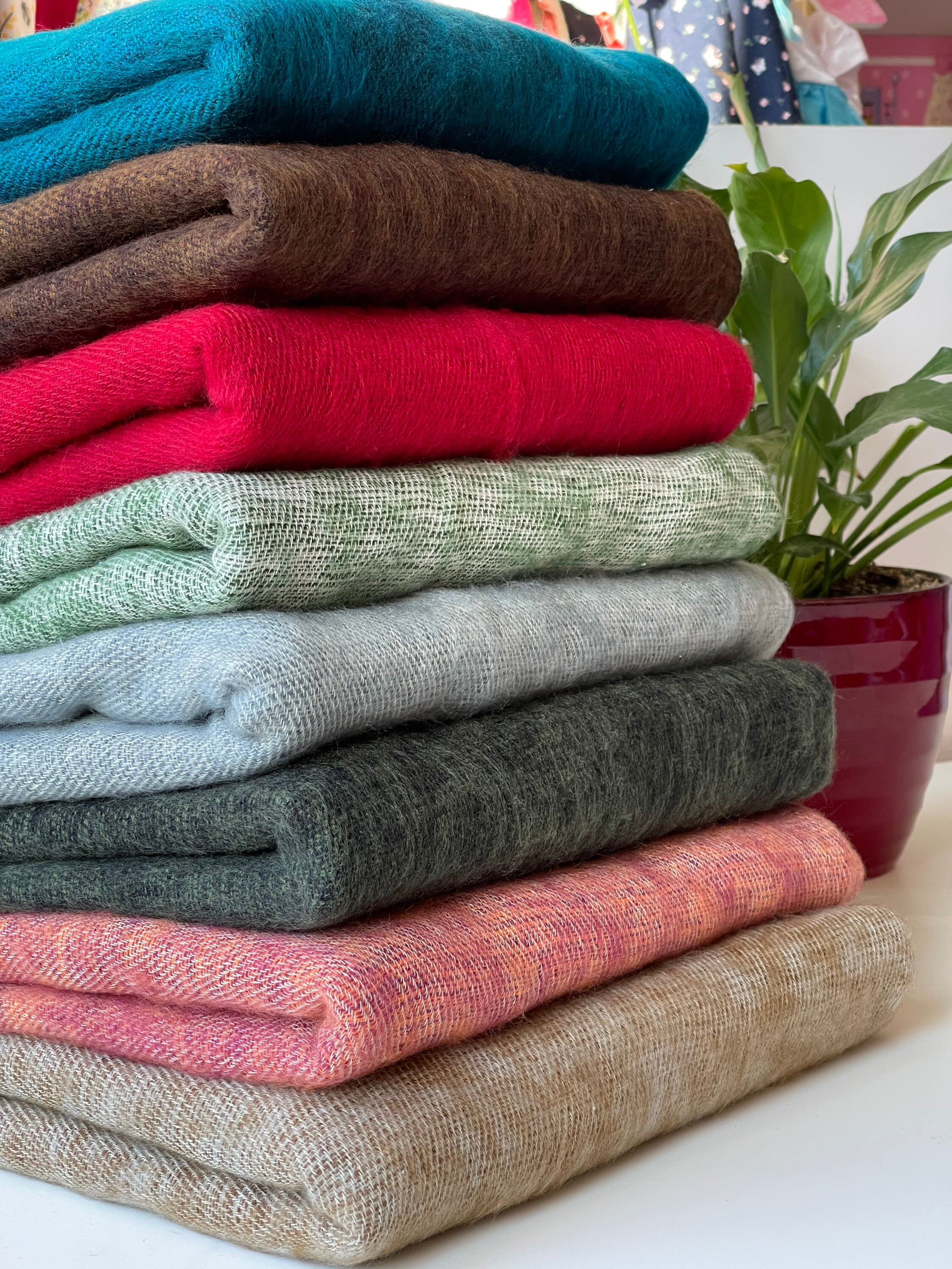 Handmade Yak Wool Shawl Yak Scarf Beautiful Natural Plain Yak - Etsy UK