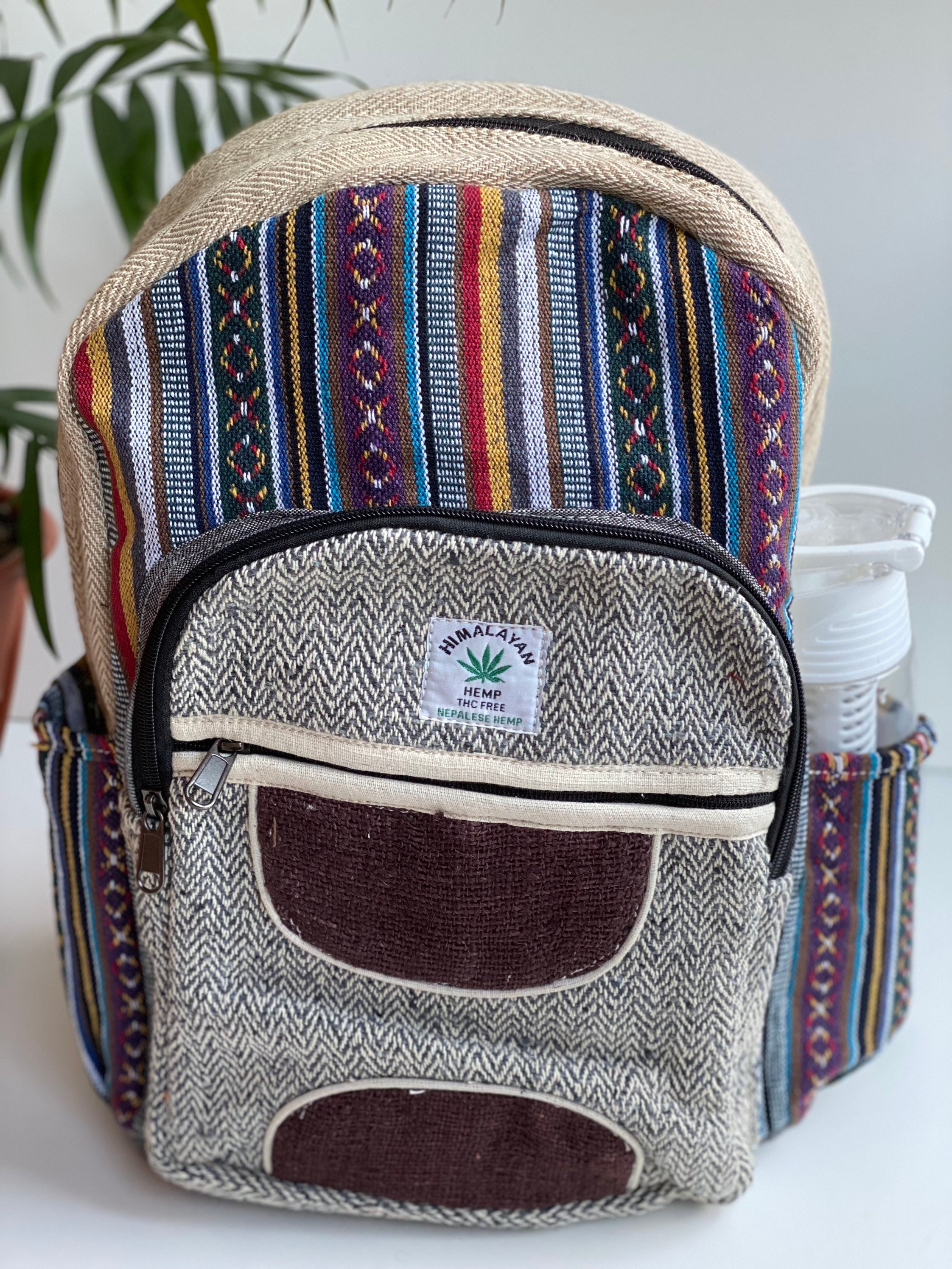 Handmade Hemp Backpack Natural Colours Organic Vegan & - Etsy UK