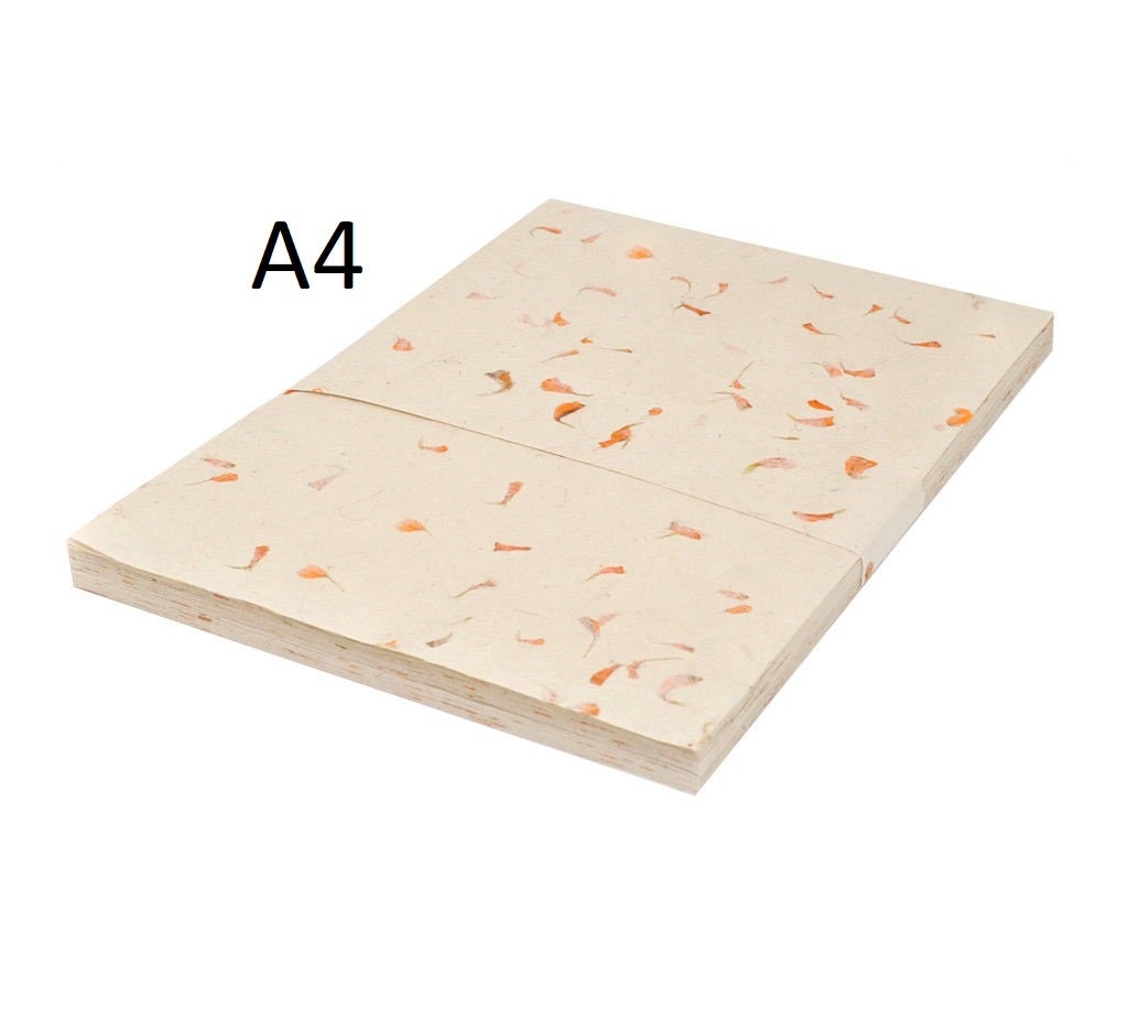 Petal Handmade Paper A4 Pack of 20 Sheets/ Nepal Handmade - Etsy UK