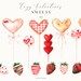 Watercolor Sweets Clipart Cake Pops Heart Cookies Strawberry in ...