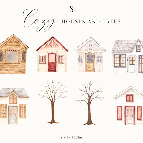 Map Of A House Clipart With Trees