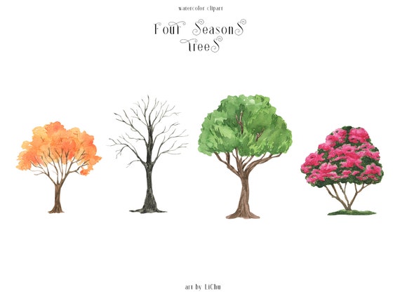 Seasons Tree Clip Art
