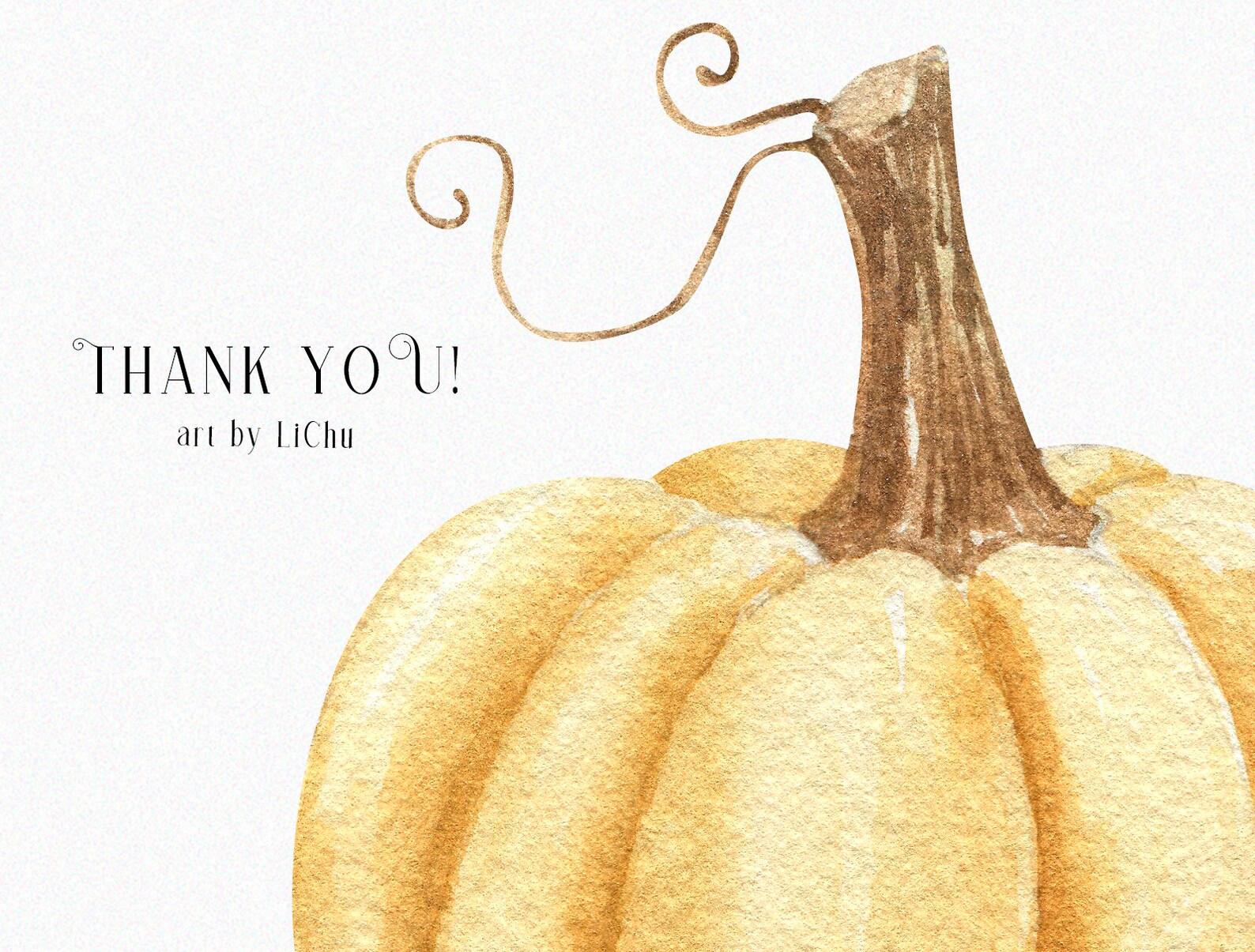Watercolor Pumpkin Clipart Thanksgiving Vegetable Plants Fall - Etsy