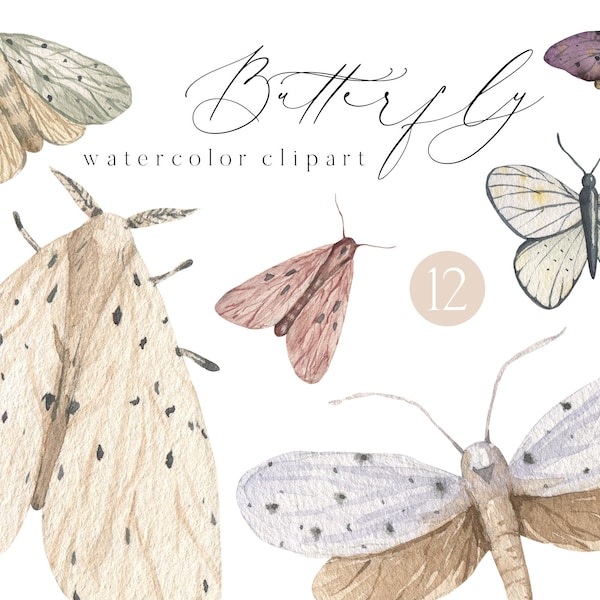 Butterfly Watercolor - Etsy