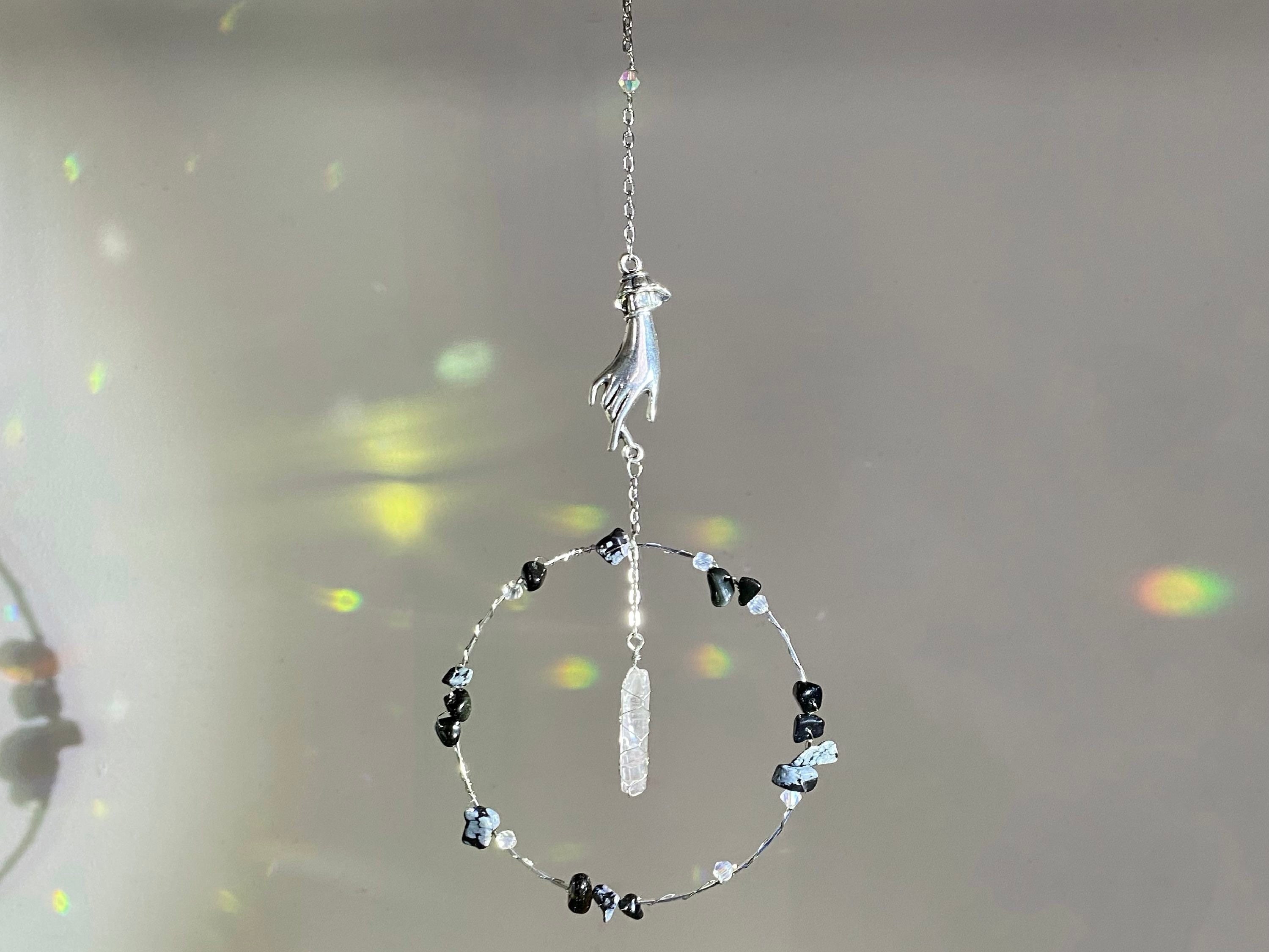 Obsidian Window Hanging Crystal Sun Catcher Porch or Patio | Etsy