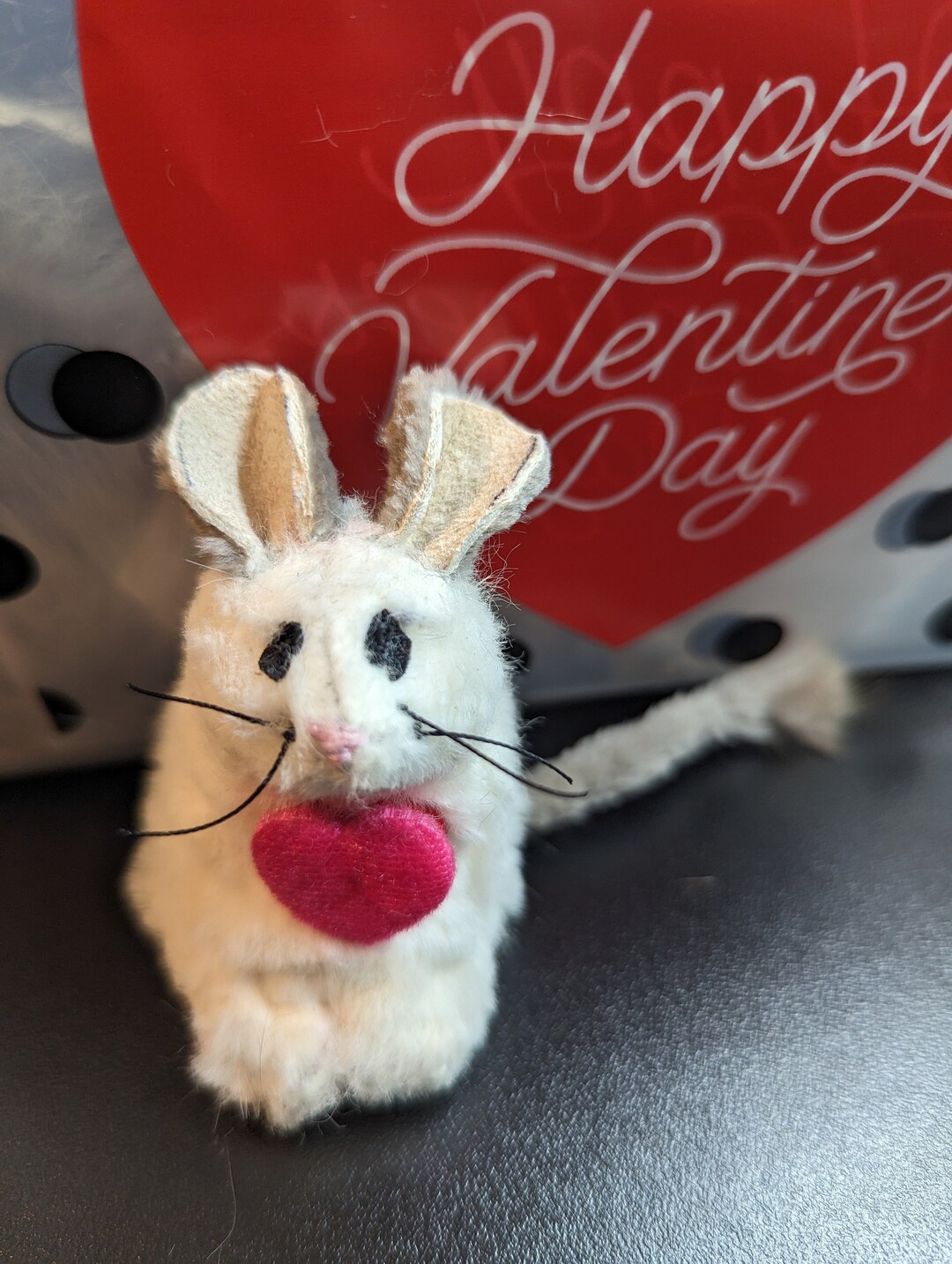 Real Fur Mouse Cat Toy With Heart - Etsy