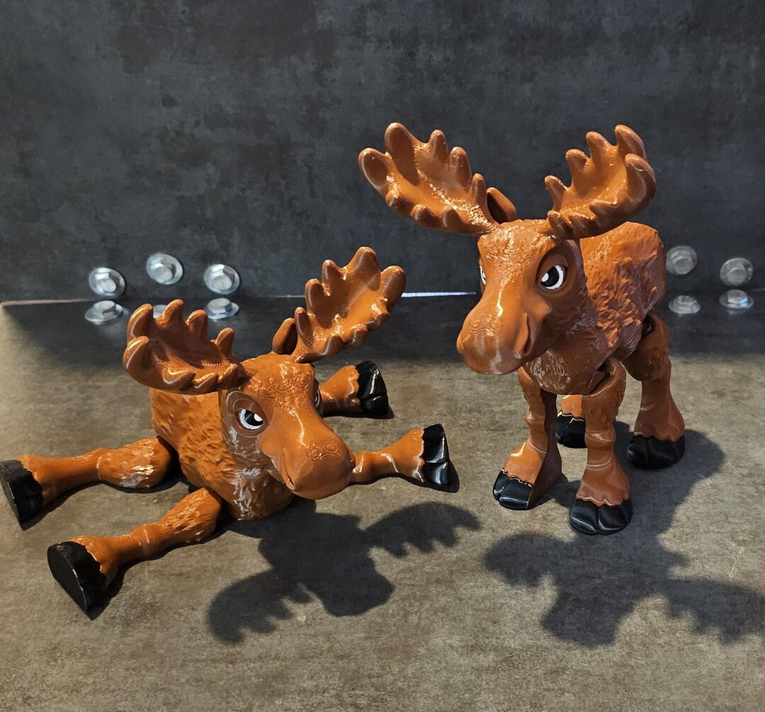 3D Articulated Moose (7.5in Tall) - Etsy