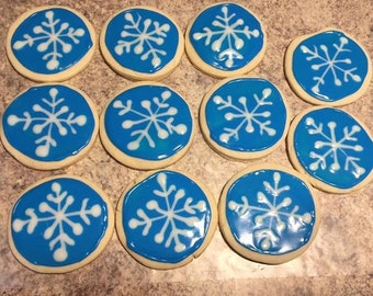 Snowflake cookies | Etsy