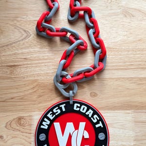 Custom 3D Printed Sports Fan Chain: Oversized Team Turnover Logo ...