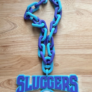 Custom 3D Printed Sports Fan Chain: Oversized Team Turnover Logo ...