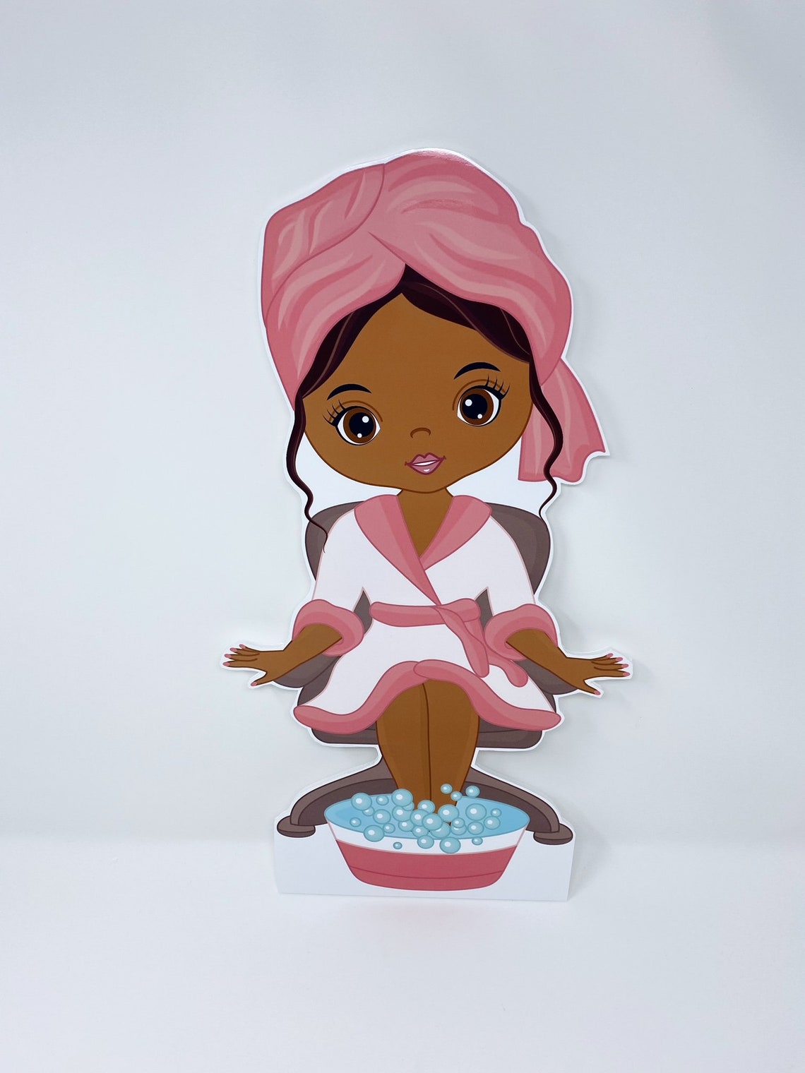 Spa Party Character Prop Kids Birthday Party Decoration Ideas Cutouts ...