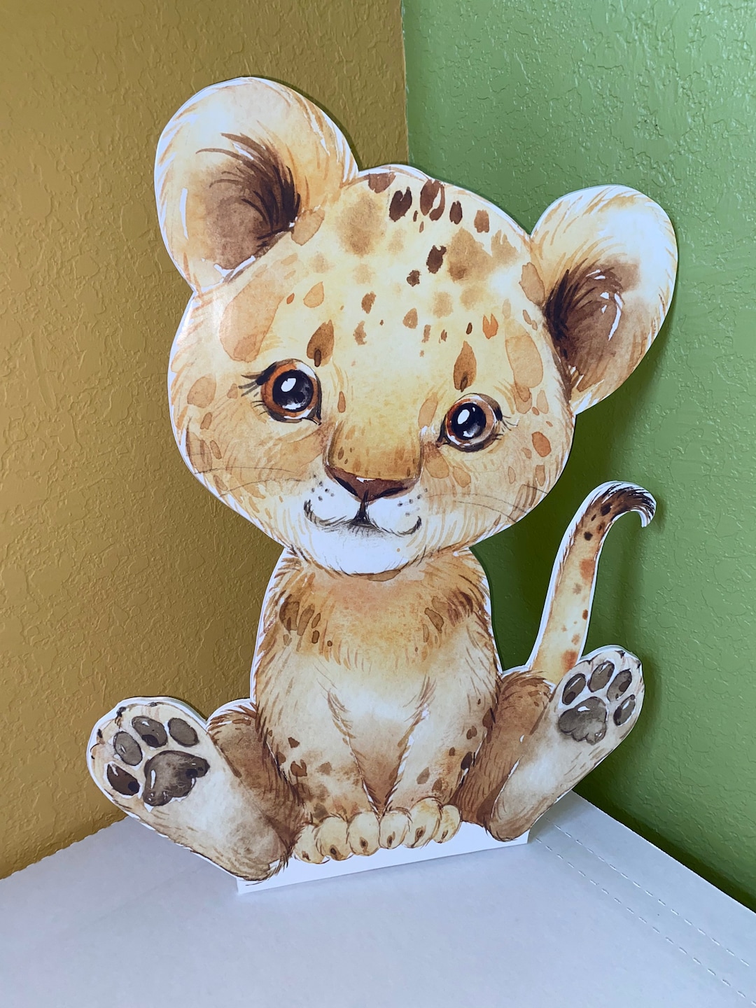 Baby Lion Character Prop Kids Birthday Party Decoration Ideas Cutouts ...