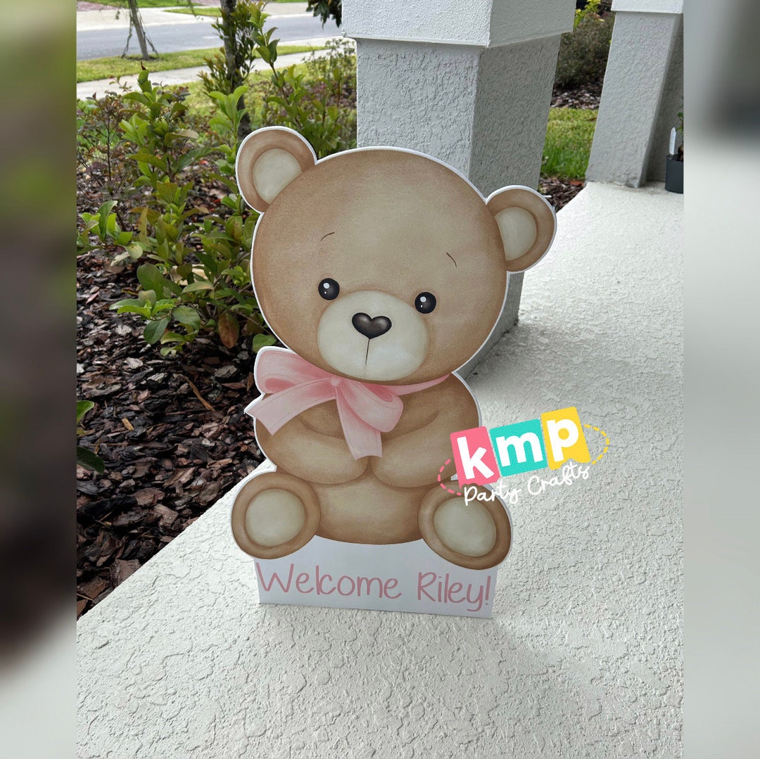 Personalized Teddy Bear Standee Prop Character Prop Kids Birthday Party ...