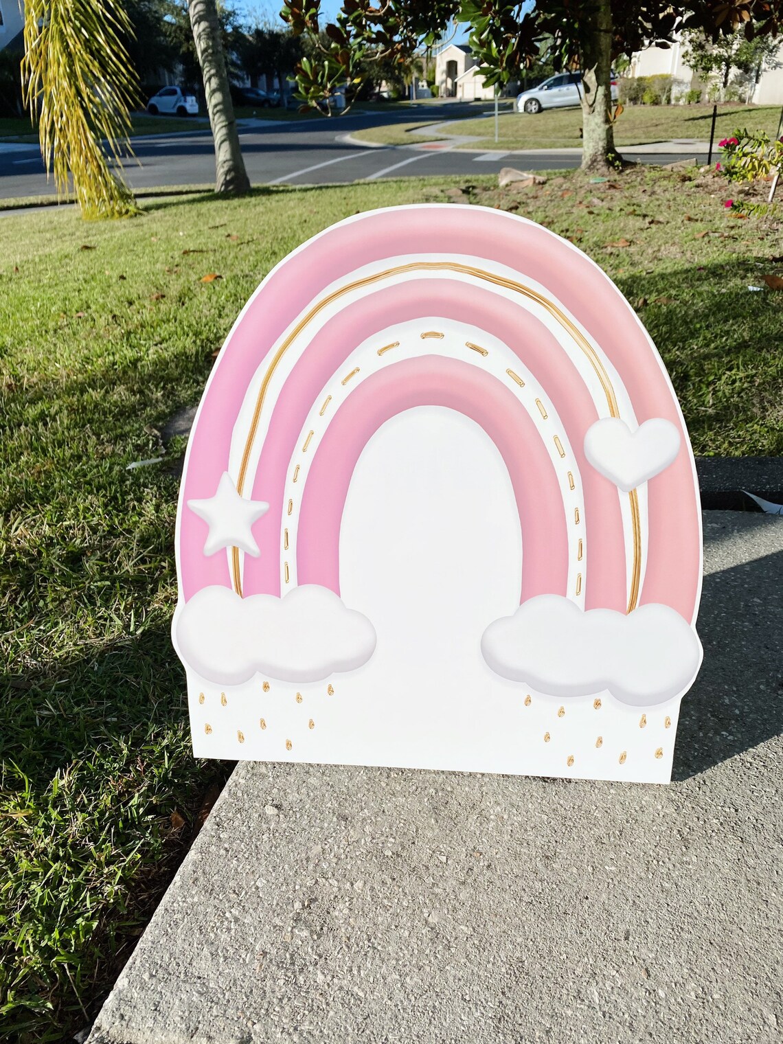 Pink Rainbow Standee Prop Party Decorations - Etsy