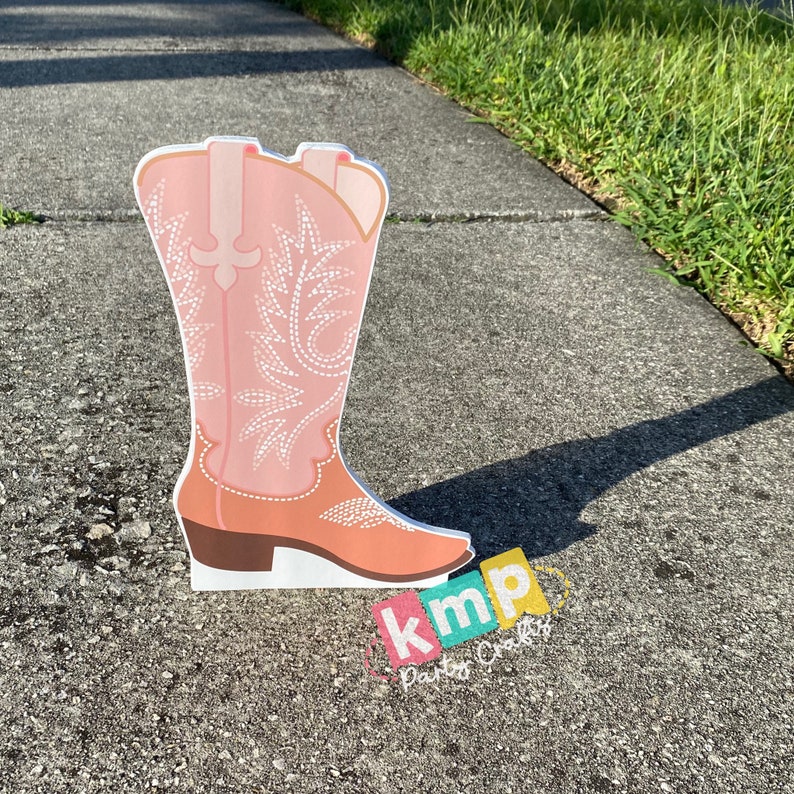 Cowgirl Boot Standee Prop Party Decorations - Etsy