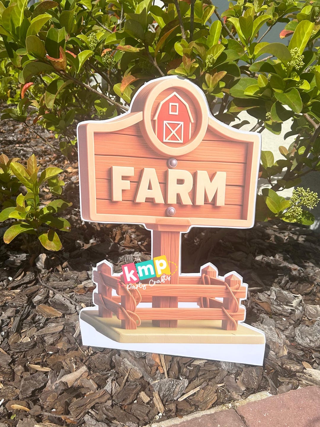Farm Sign Character Prop Kids Birthday Party Decoration Ideas Cutouts ...