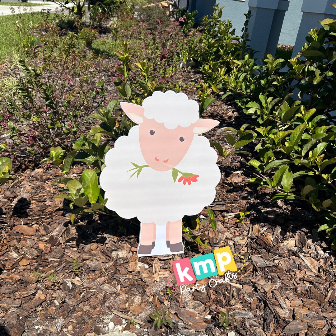 Sheep Farm Character Prop Kids Birthday Party Decoration Ideas Cutouts ...